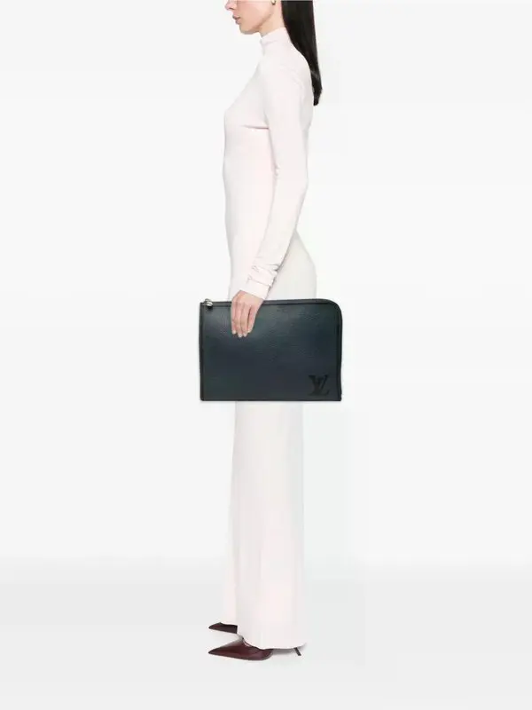 LOUIS VUITTON 2019 Taurillon Pochette Jour Gm Clutch Bag