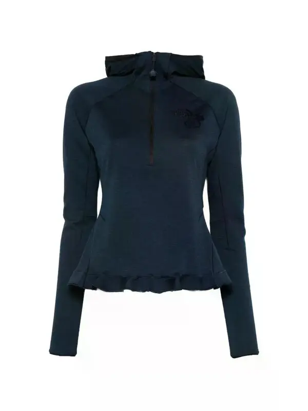 Cecilie Bahnsen X Tnf Symone Dotknit Baselayer Wool-blend Black Top