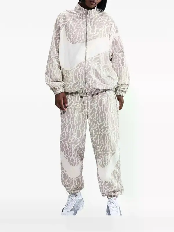 Nike Swoosh-print Animal-print Jacket