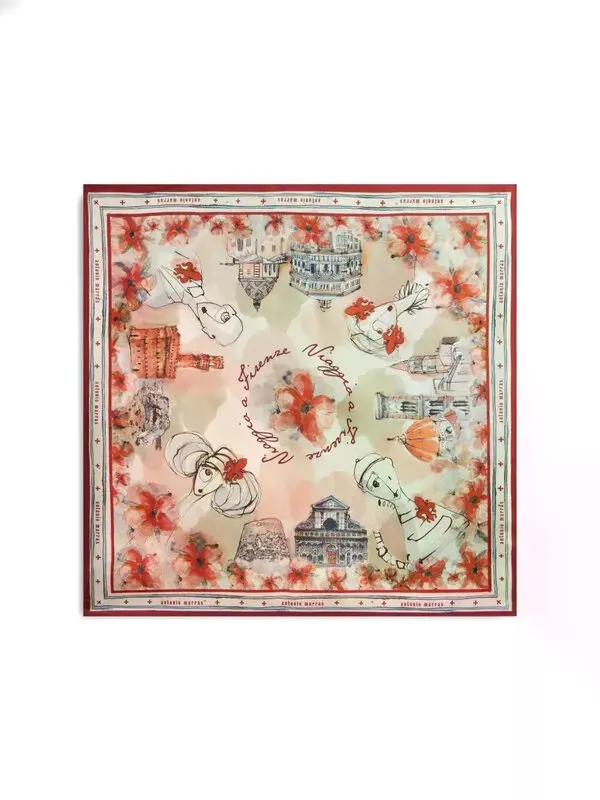 Antonio Marras Firenze Silk Scarf