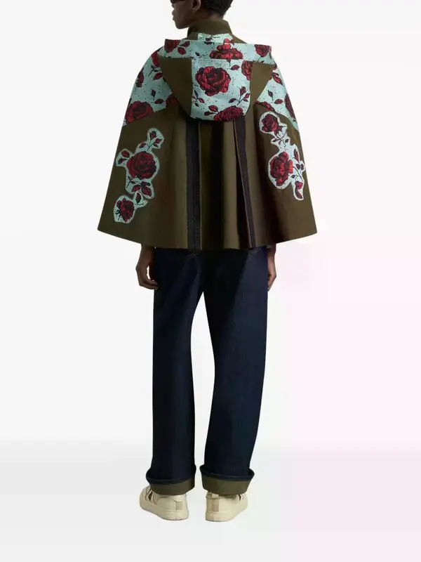 Antonio Marras Rose-jacquard Hooded Parka