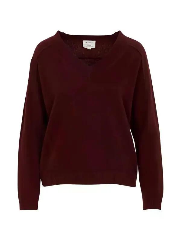 Maison123 Bary V-neck Cashmere Sweater - Red
