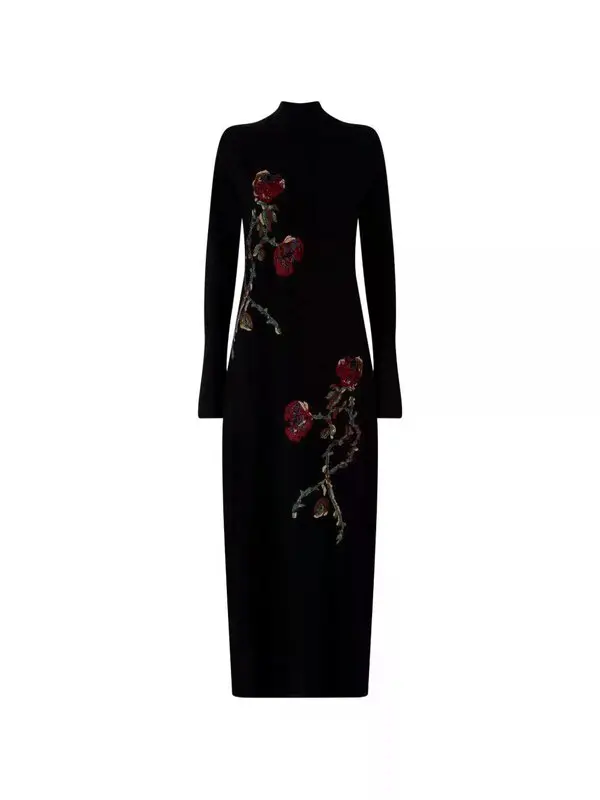 Antonio Marras Embroidered Open-back Maxi Dress