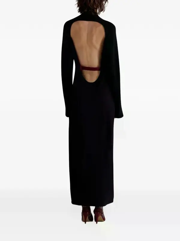 Antonio Marras Embroidered Open-back Maxi Dress