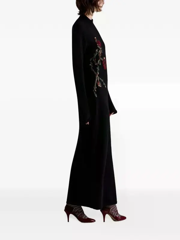 Antonio Marras Embroidered Open-back Maxi Dress