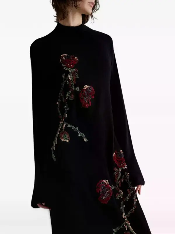 Antonio Marras Embroidered Open-back Maxi Dress