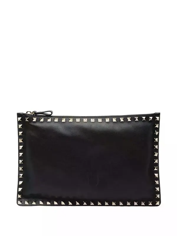 Valentino Garavani 2000-2017 Leather Rockstud Clutch Bag