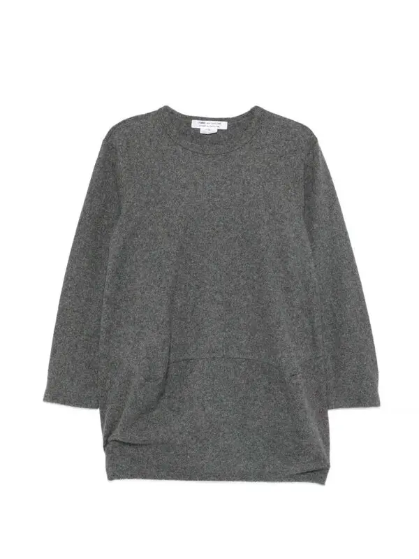 Comme Des Garçons Curved-seam Sweatshirt