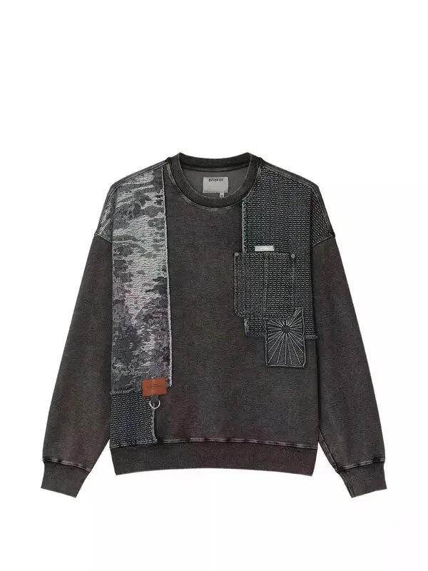 MUSIUM DIV. Patchwork Long-sleeve Sweatshirt