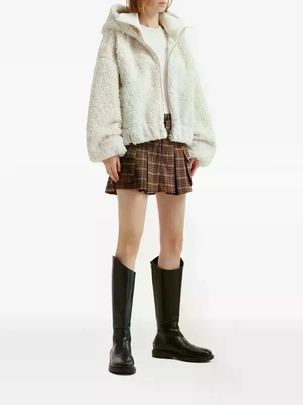 MUSIUM DIV. Fleece-texture Hooded Jacket