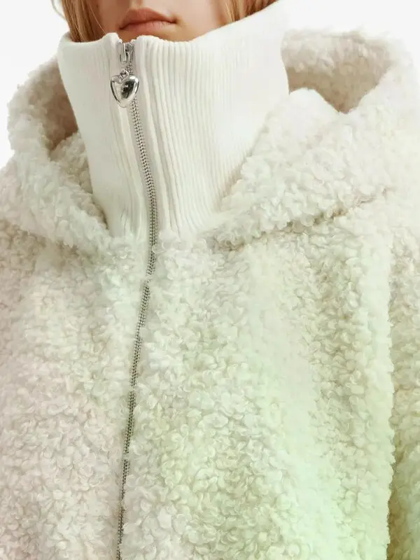 MUSIUM DIV. Fleece-texture Hooded Jacket