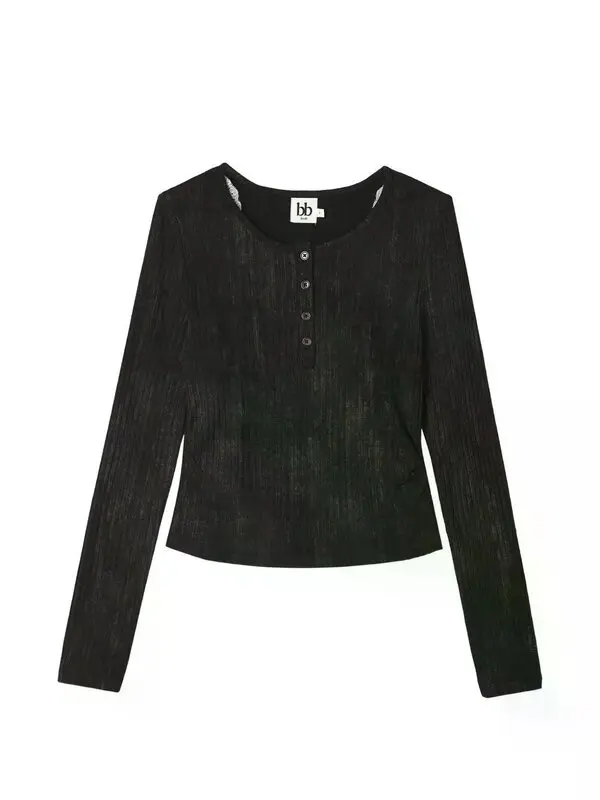 B+AB Ribbed-knit Long-sleeve Sweater