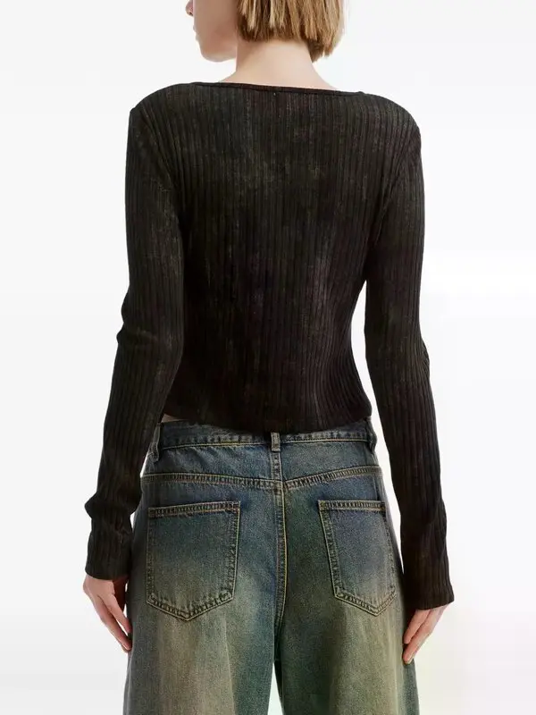 B+AB Ribbed-knit Long-sleeve Sweater