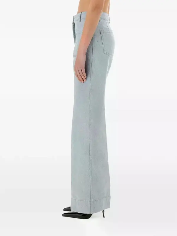 Victoria Beckham Wide-leg Cotton Jeans