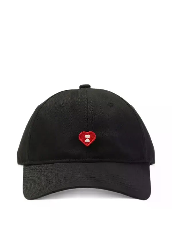 AAPE BY *A BATHING APE Heart-patch Baseball Cap - Black