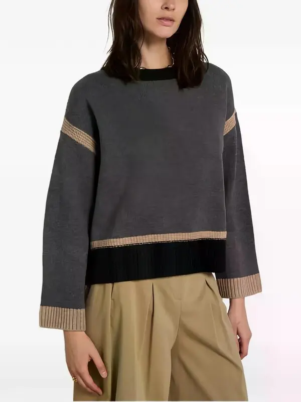Maison123 Ava Wool Sweater - Grey