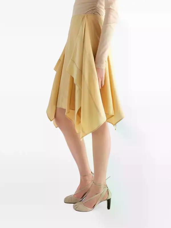 LEMAIRE Panelled Skirt In Silk And Viscose Cloth