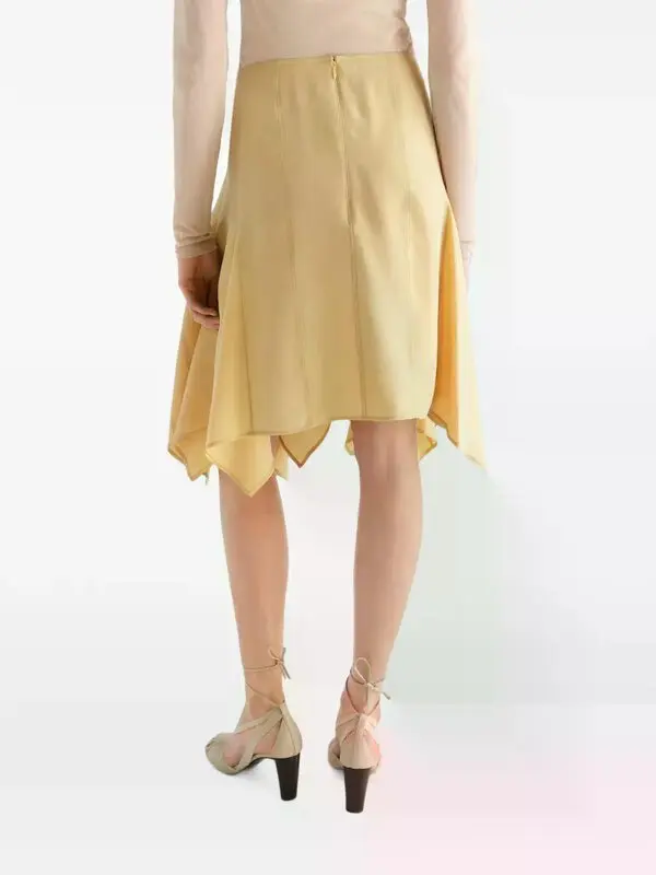 LEMAIRE Panelled Skirt In Silk And Viscose Cloth