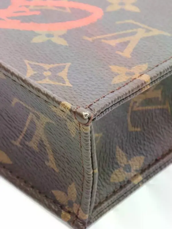 LOUIS VUITTON 2010s Petite Sac Plat Monogram Fall In Love Handbag