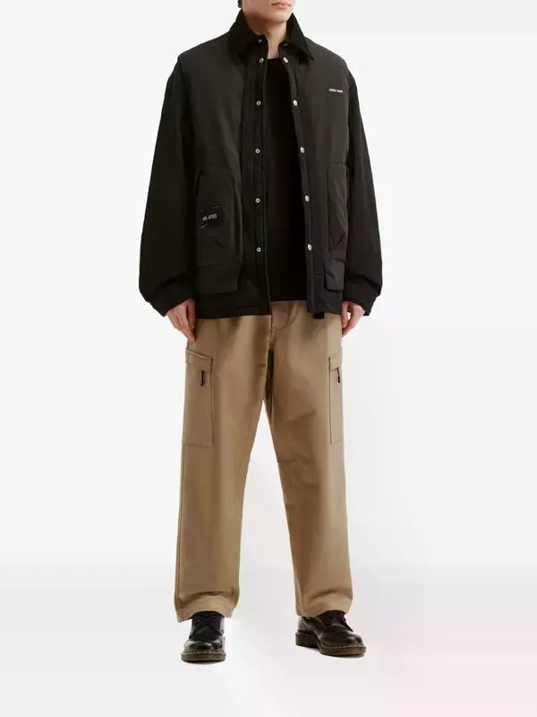 Izzue Corduroy-collar Layered Jacket