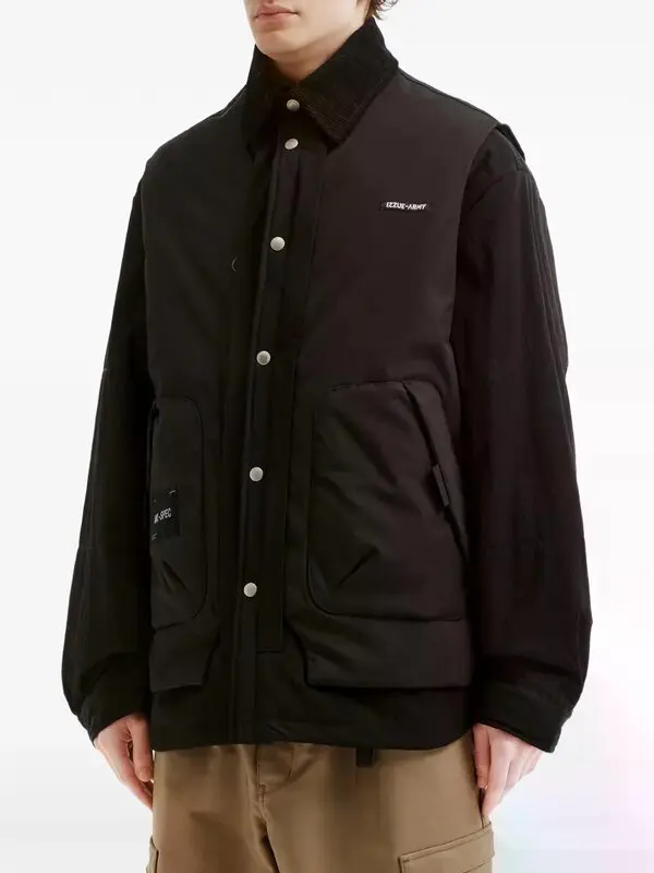 Izzue Corduroy-collar Layered Jacket