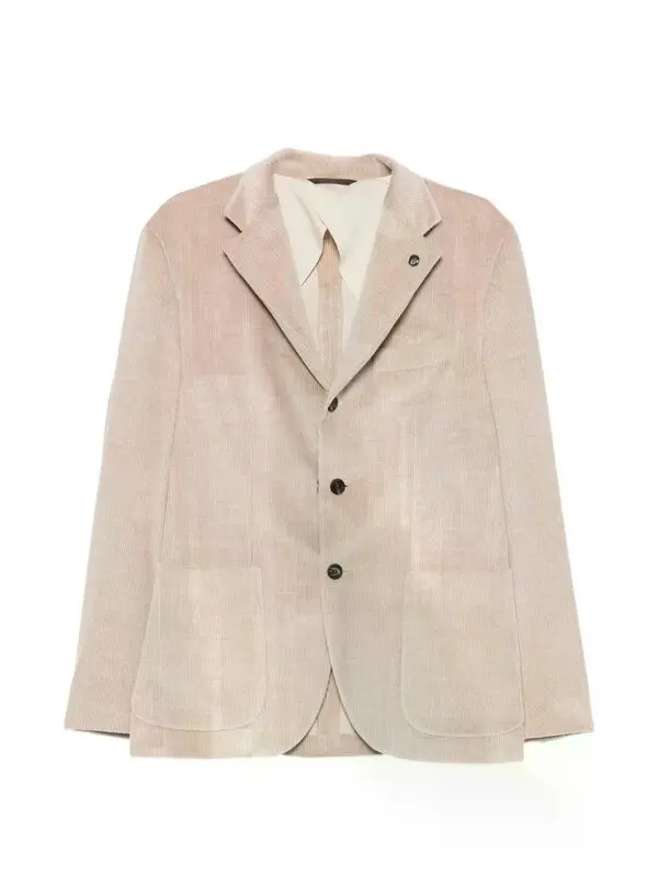 Peserico Corduroy-texture Single-breasted Jacket
