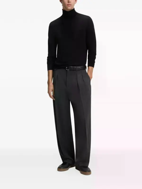 BOSS By Beckham Relaxed-fit Pants In Italian Wool
