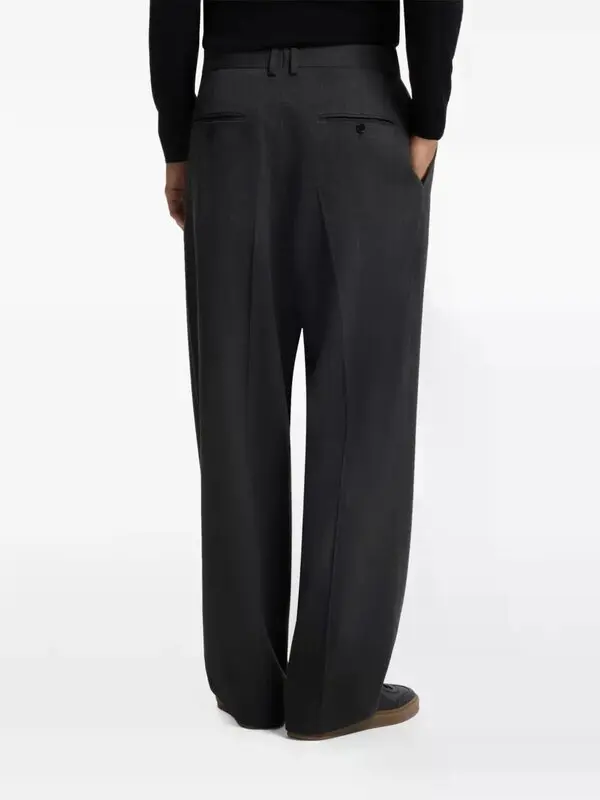 BOSS By Beckham Relaxed-fit Pants In Italian Wool
