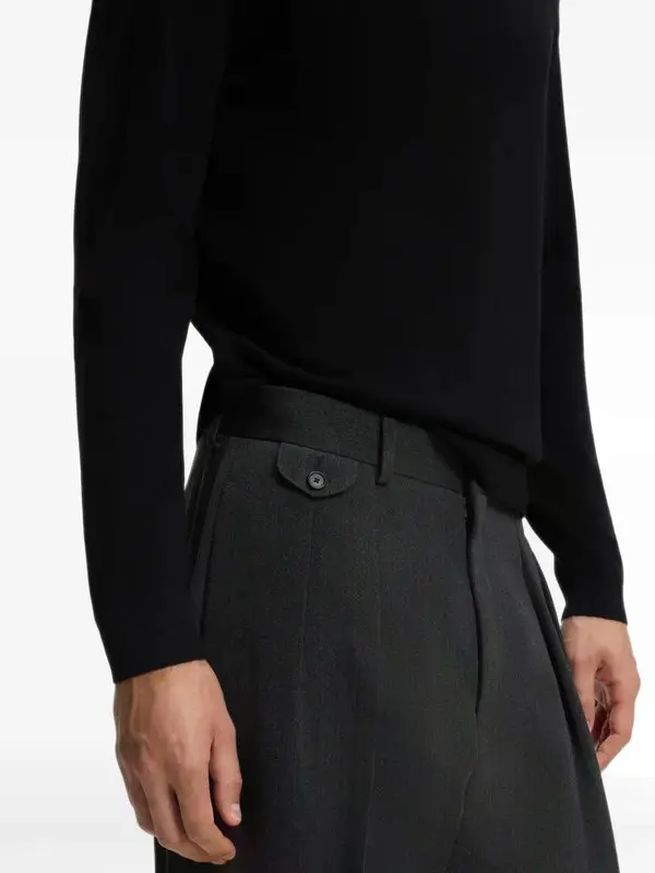 BOSS By Beckham Relaxed-fit Pants In Italian Wool