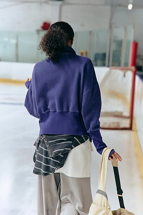Free People Left Field Zip-up Sweatshirt