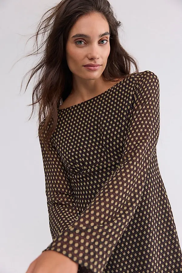 Free People Jolie Printed Mini Dress