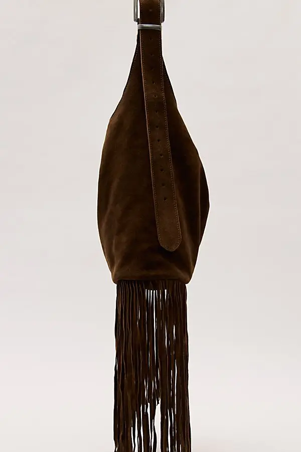 Free People Fringe Tote - Chocolate