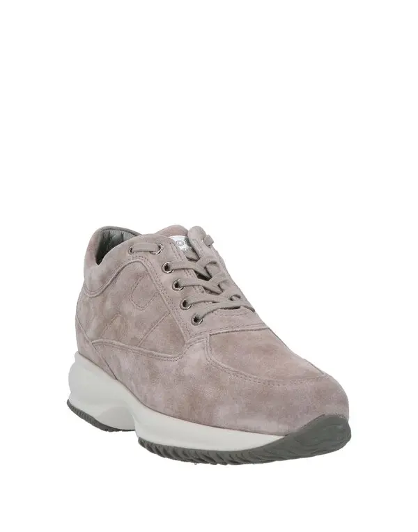 Hogan Sneakers Taupe Size Soft Leather