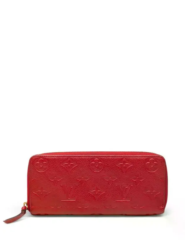 LOUIS VUITTON 2017 Monogram Empreinte Clemence Wallet Long Wallets