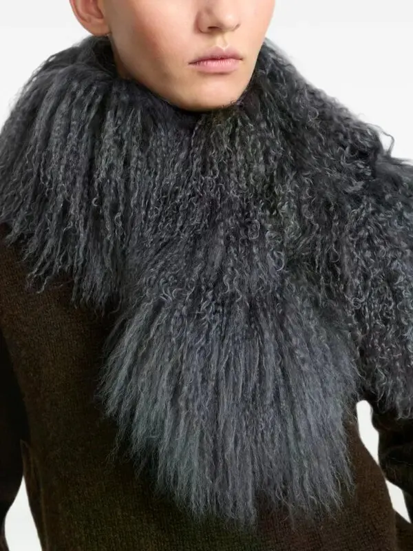 YVES SALOMON Mongolian Shearling Scarf