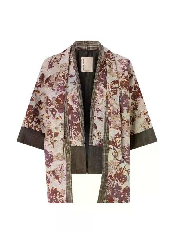 Antonio Marras Rose-jacquard Patchwork Kimono Jacket