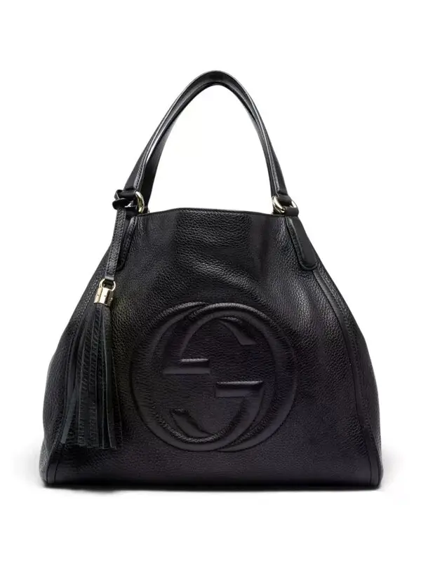 Gucci 2000-2015 Medium Leather Soho Cellarius Tote Satchel