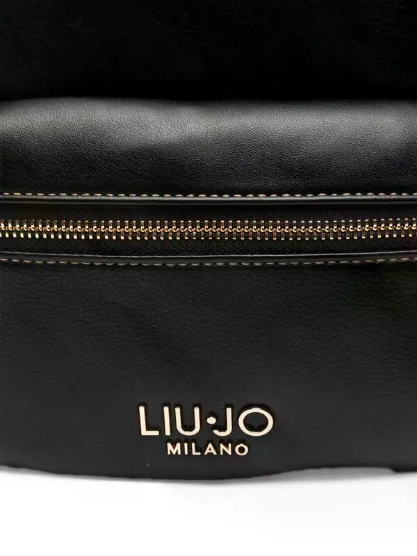 Liu Jo Logo-plaque Pebbled-leather Backpack