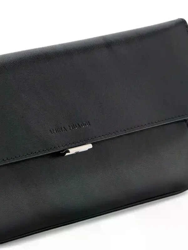 Amina Muaddi Ami Clutch Nappa