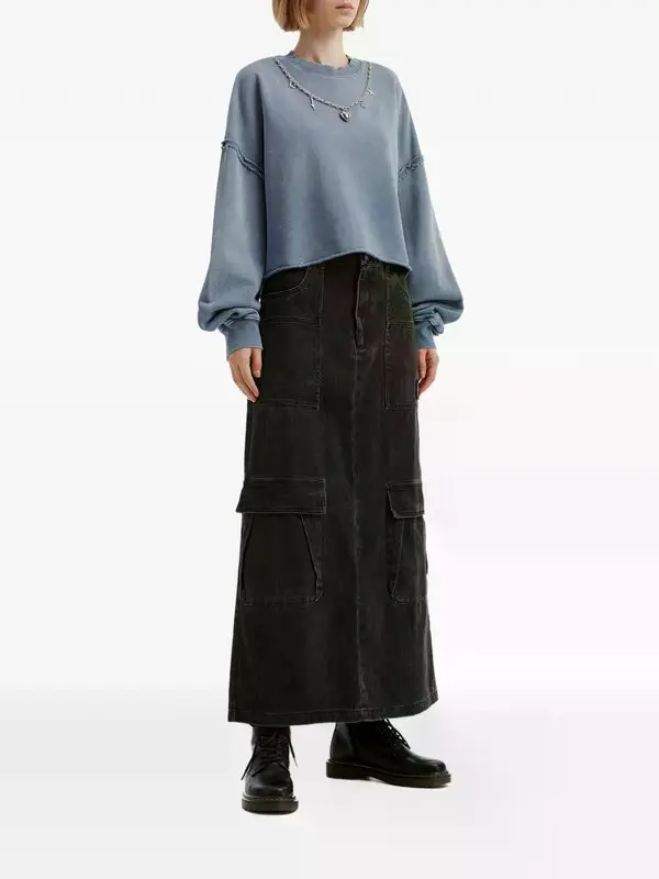 MUSIUM DIV. Charm-embellished Raw-cut Sweatshirt