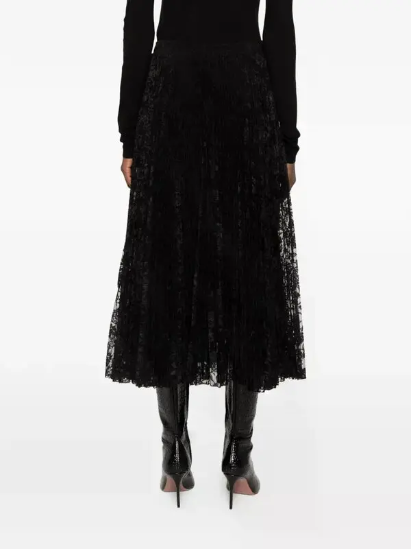 Ermanno Scervino Flower-lace Midi Skirt