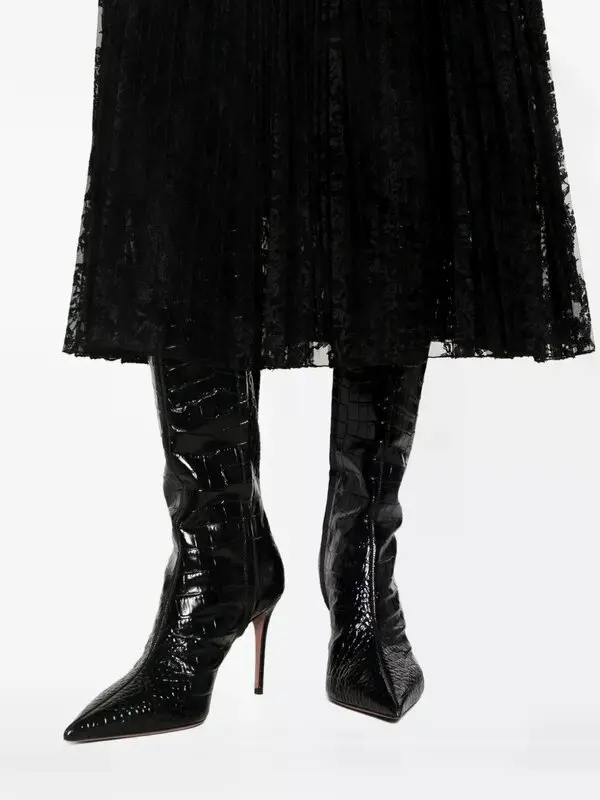 Ermanno Scervino Flower-lace Midi Skirt
