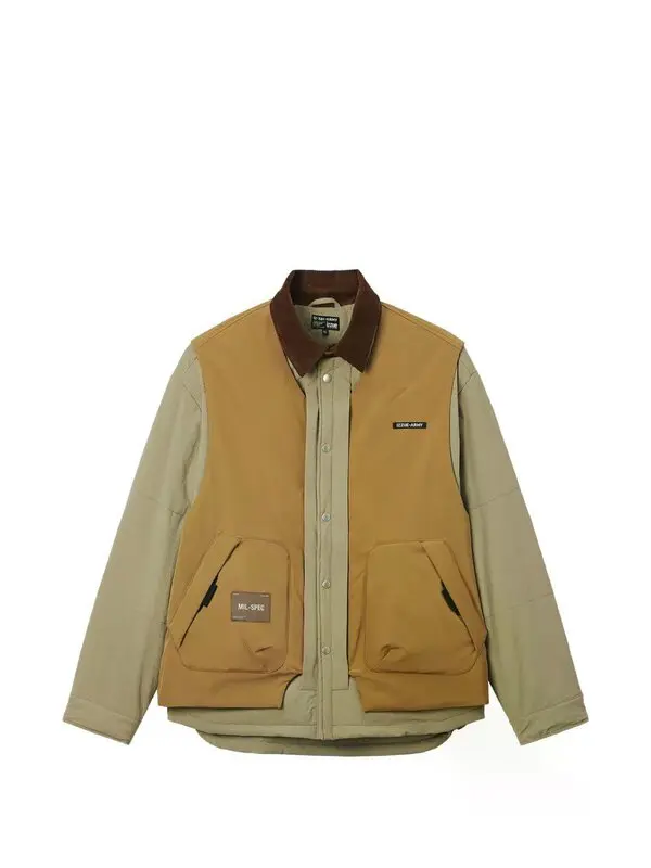 Izzue Corduroy-collar Layered Jacket