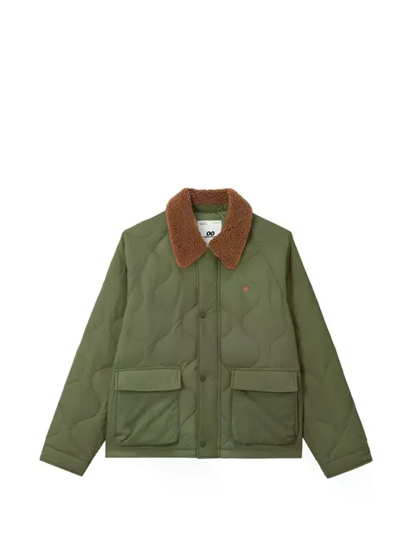 CHOCOOLATE Quilted Faux-shearling-collar Jacket