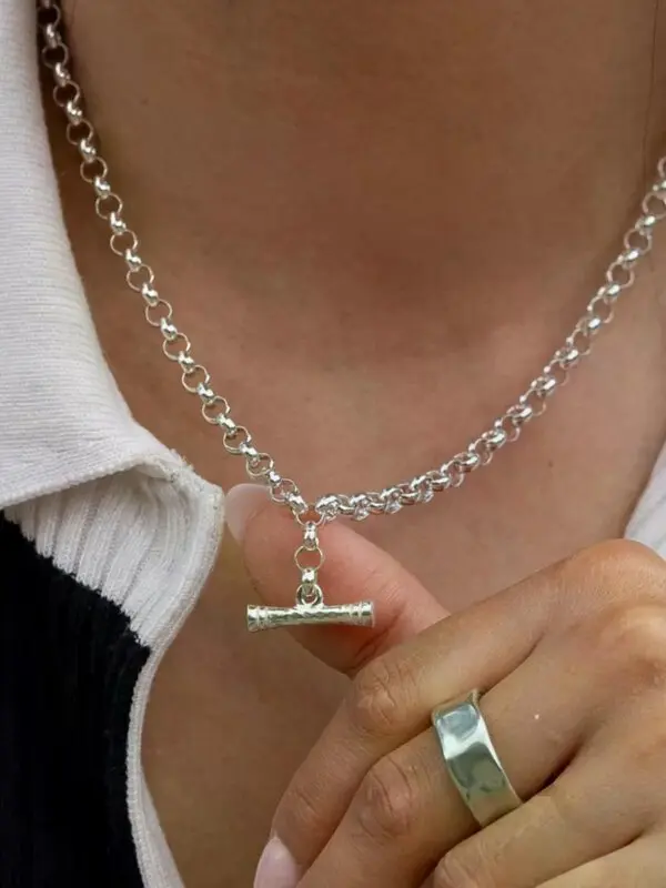 DOWER & HALL Nomad T-bar™ Chunky Chain Necklace