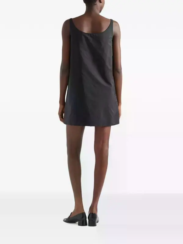 Prada Embroidered, Lightweight Re-nylon Mini-dress