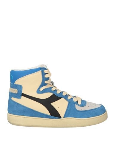 DIADORA Sneakers Azure Size Leather, Textile Fibers - Blue