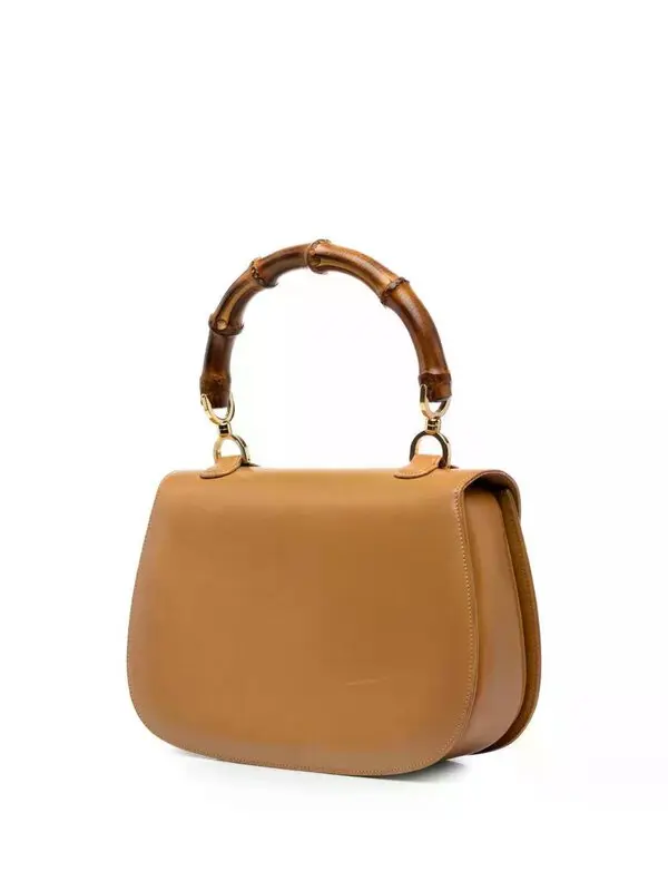 Gucci 20th Century Calfskin Bamboo Night Satchel