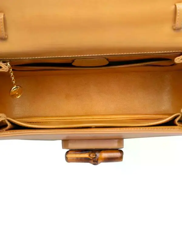 Gucci 20th Century Calfskin Bamboo Night Satchel