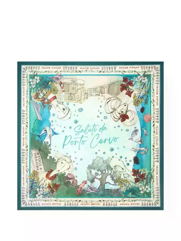Antonio Marras Porto Cervo Silk Scarf